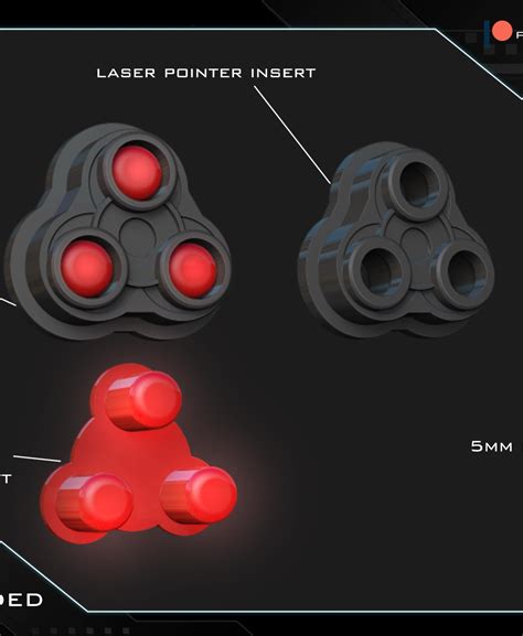 Predator Jungle Hunter Bio Mask With Working Three Point Laser Instructions 3d Model By