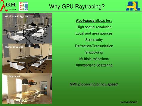Ppt Gpu Raytracing For Real Time Sensor Band Phenomenology Modeling