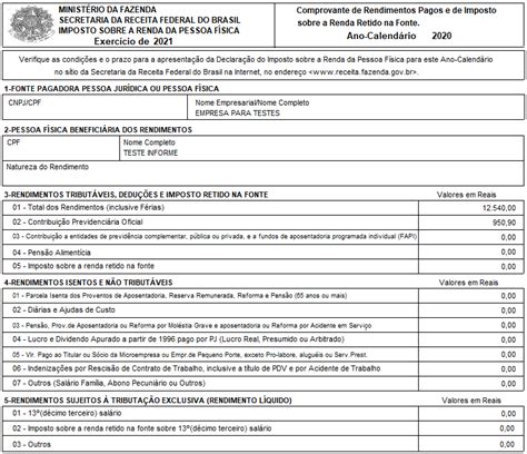 Fp857 Informe De Rendimentos Novos Modelos Para Impressão Base De