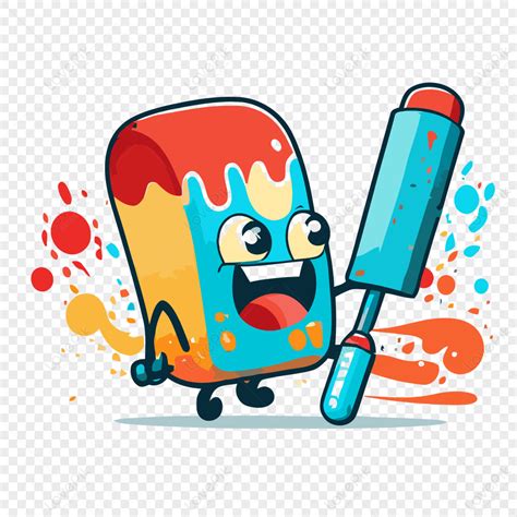 페인트 롤러 벡터만화상표클립 아트 Png 일러스트 무료 다운로드 Lovepik