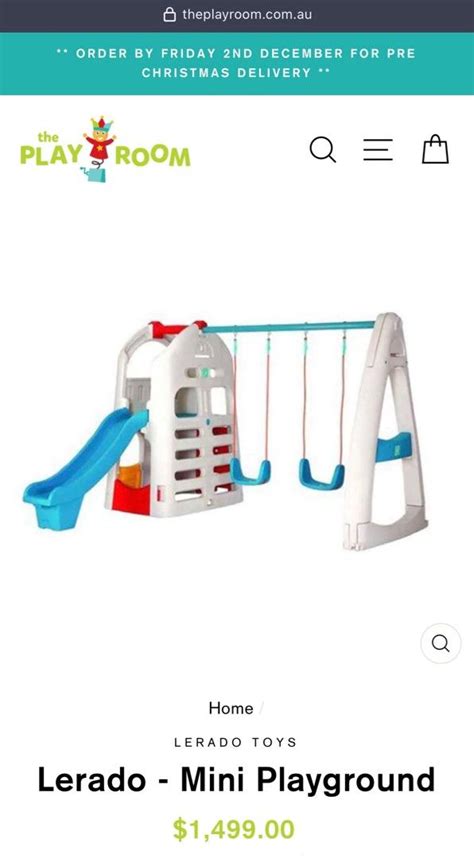 Lerado Playground with Slide and 2 Swings, Babies & Kids, Infant ...