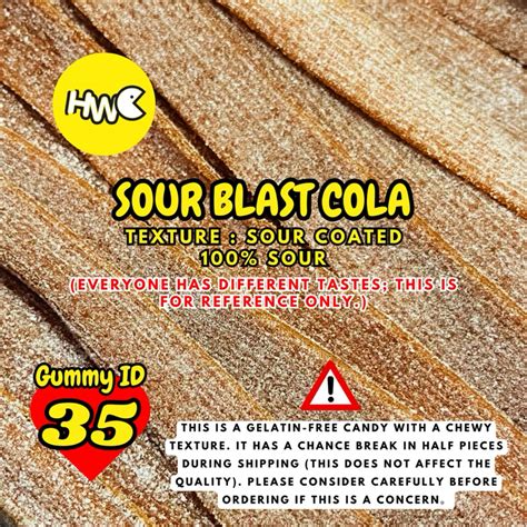 🥤 Supa Sour Cola Strips Blast Candy Gummy Halal Viral Gula Gula Manis