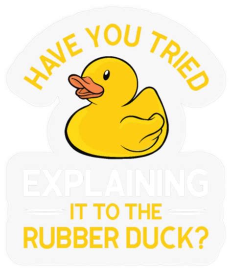 Developer Programming Duck Rubber Duck Sold By Gary Hunt Sku 31251042