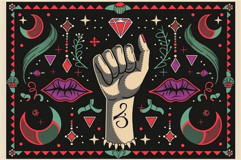 Composition Focusing Feminist Empowerment Premium Ai Generated Vector