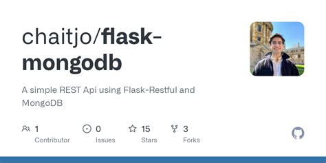 Github Chaitjoflask Mongodb A Simple Rest Api Using Flask Restful And Mongodb