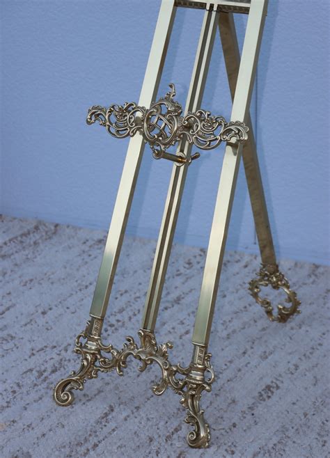 1970s Rococo Style Italian Brass Easel At 1stdibs