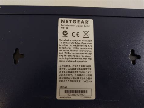 Netgear Gs108 Gigabit Ethernet Switch Aeliya Marine