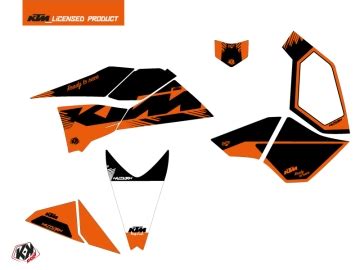 Ktm Atv Retro Graphic Kit Orange Kutvek