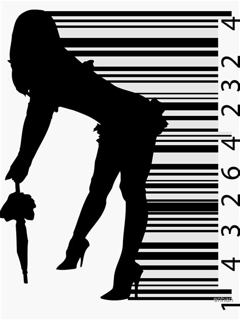 Barcode Sexy Girl Sticker For Sale By Enhan Redbubble