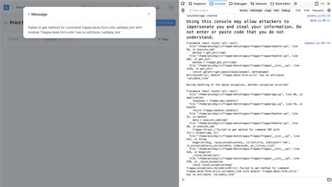 Frappe Desk Form Utils Has No Attribute Validate Link ERPNext Frappe Forum
