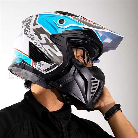 LS2 OF606 Drifter Devor White Blue Helmet