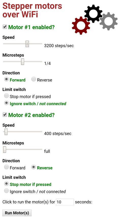 Wifi Controlled Stepper Motors With Esp8266 Revb
