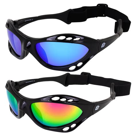 Birdz Eyewear Seahawk Padded Polarized Sunglasses 2 Pairs Wstrap Water
