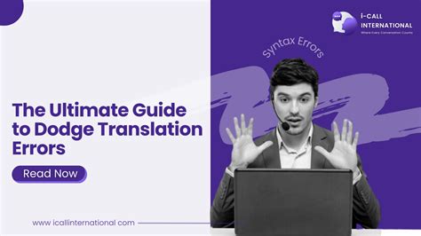 Say It Right How To Sidestep Syntax Errors In Translation