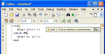 What Do End Of Line Commas Do In Matlab Stack Overflow