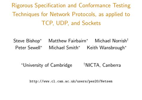 PPT Rigorous Specification And Conformance Testing Techniques For PowerPoint Presentation
