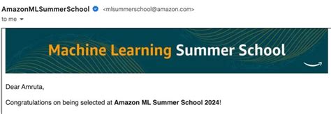 Amazonmlsummerschool Machinelearning Ai Careergrowth
