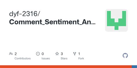 Github Dyf 2316commentsentimentanalysis