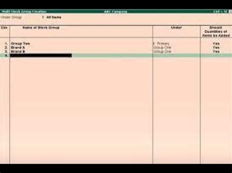 Create Stock Group in Tally Erp 9 || Stock Group Creation || Create Multiple Stock Group ...