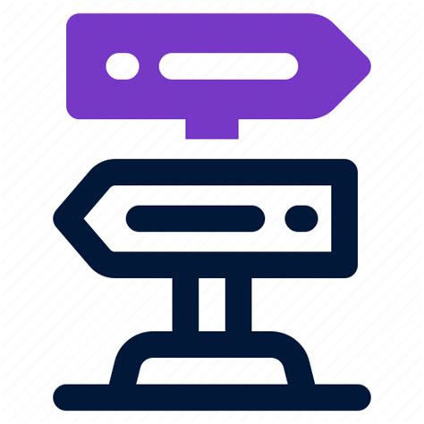 Signpost Direction Information Post Guidepost Icon Download On