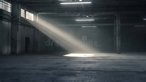 Generative Ai Empty Warehouse Business Concept Stock Illustration