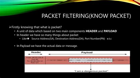 Presentation Packet Filtering Attackpptx Computer Networking Computing