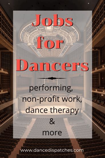 Dance Jobs And Careers For Dancers Dd Blog