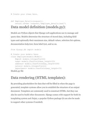 Django Tutorial Lets Take A Deep Dive Into Djangos Web Framework Pdf