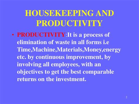 Maximizing Housekeeping Productivity A Comprehensive Guide
