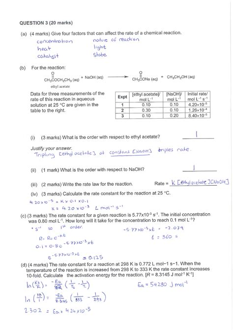 Kinetics Practice Answers Biology For Biomedical Science Cellular Processes And Development