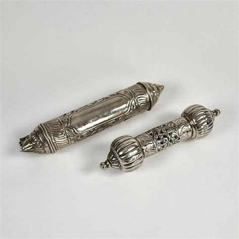 Oriental Brass Parchment Scroll Holder Marriage Certificate Holder