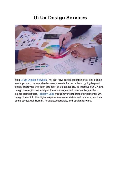 ppt ui ux design services powerpoint presentation free download id