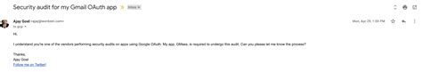 Live Updates On The Google OAuth Verification Process And Security Audit