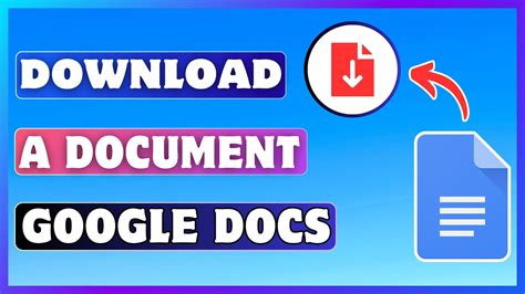 How To Download Google Docs File | Save Document From Google Doc - YouTube