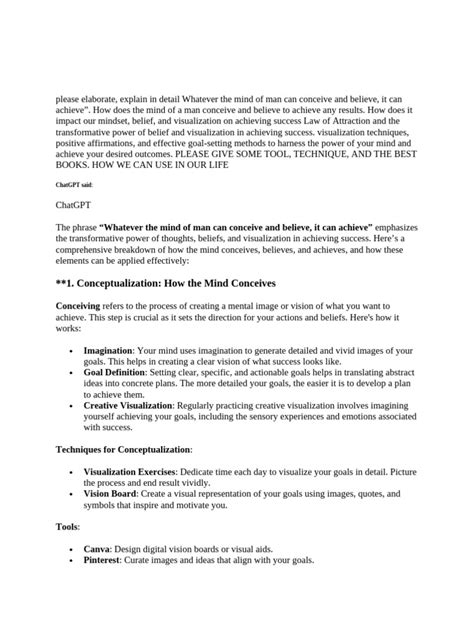 Visualization On Achieving Success Law Of Attraction Pdf