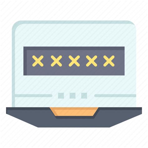 Computer Laptop Louck Security Icon