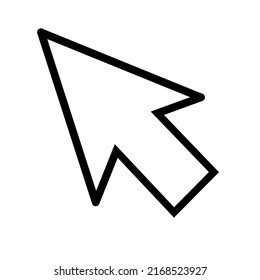 Computer Mouse Click Cursor Gray Arrow Stock Vector Royalty Free Shutterstock