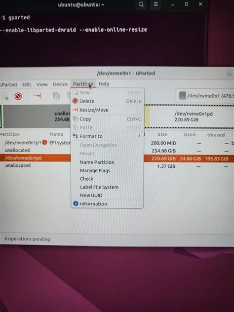 How Do I Allocate Free Disk Space To My Ubuntu Partition