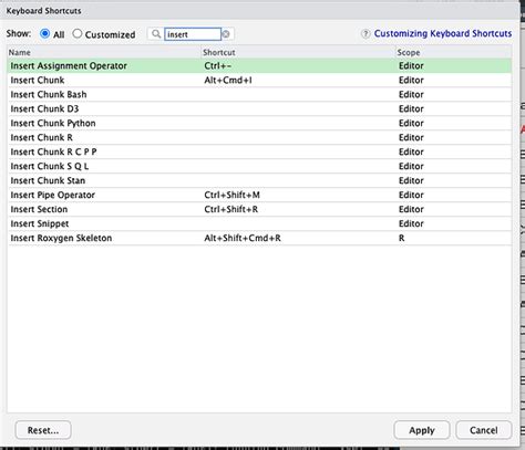 Can T Figure Out How To Add A New Keyboard Shortcut RStudio IDE Posit Community