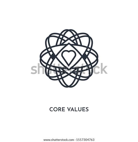 Core Values Icon Simple Element Illustration Stock Vector Royalty Free 1557304763 Shutterstock