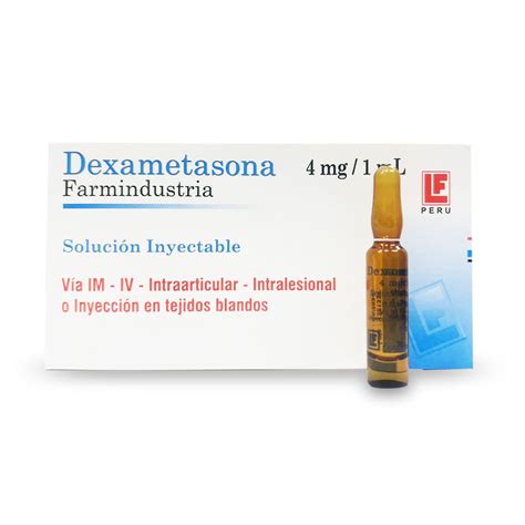 Dexametasona 4 Mg1 Ml Fi Solución Inyectable Por Unidad 1 Ml