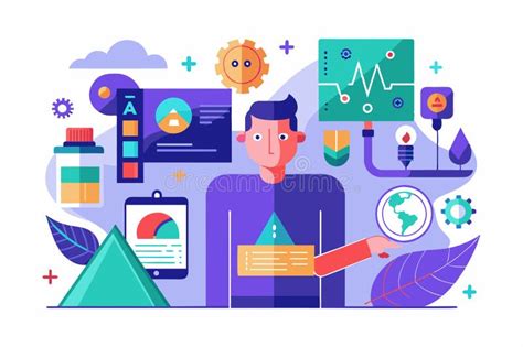 A Person Engages With Various Digital Health Metrics And Data