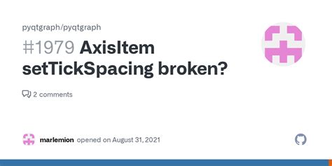 AxisItem SetTickSpacing Broken Issue Pyqtgraph Pyqtgraph GitHub