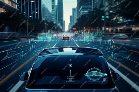 Modern Smart Car Technology Intelligent System Using Heads Up Display Hud Autonomous Self