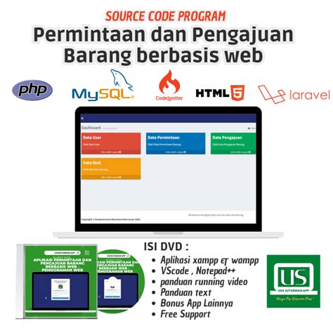 Jual Source Code Aplikasi Permintaan Dan Pengajuan Barang Berbasis Web Pemograman Web Shopee