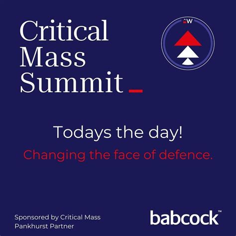 Really Enjoying The Women In Defence Uk Critical Mass Summit Online