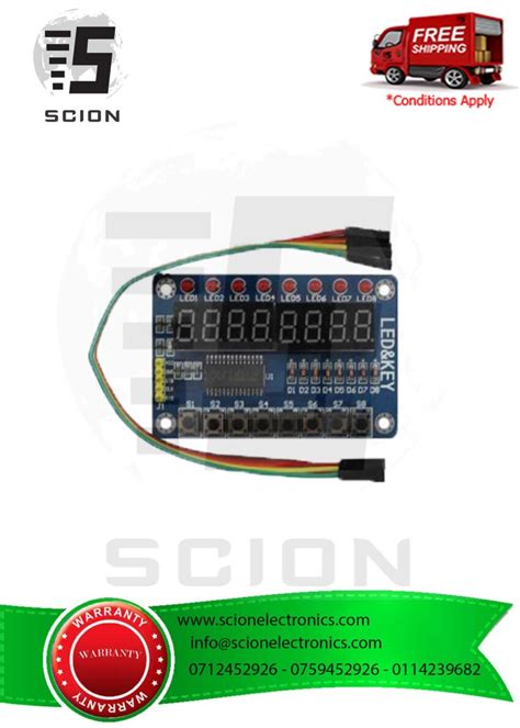 Arduino Tm1638 8 Key Display Module Scion Electronics Arduino Tm1638 8 Key Display Module Scion Electronics