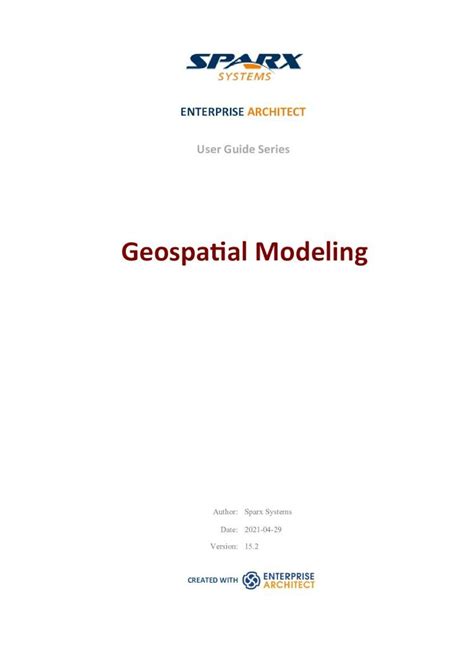 pdf geospatial modeling enterprise architect · 2020 9 7