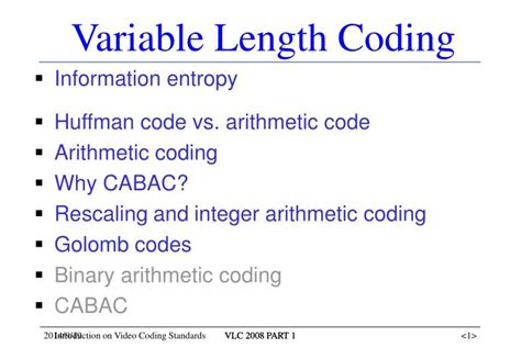Ppt Variable Length Coding Powerpoint Presentation Free Download